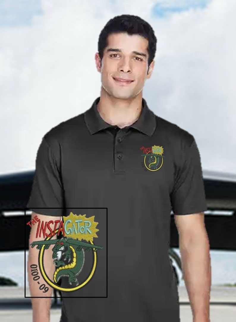 Embroidered B-52 Nose Art Polo: Aviation Collection - Etsy