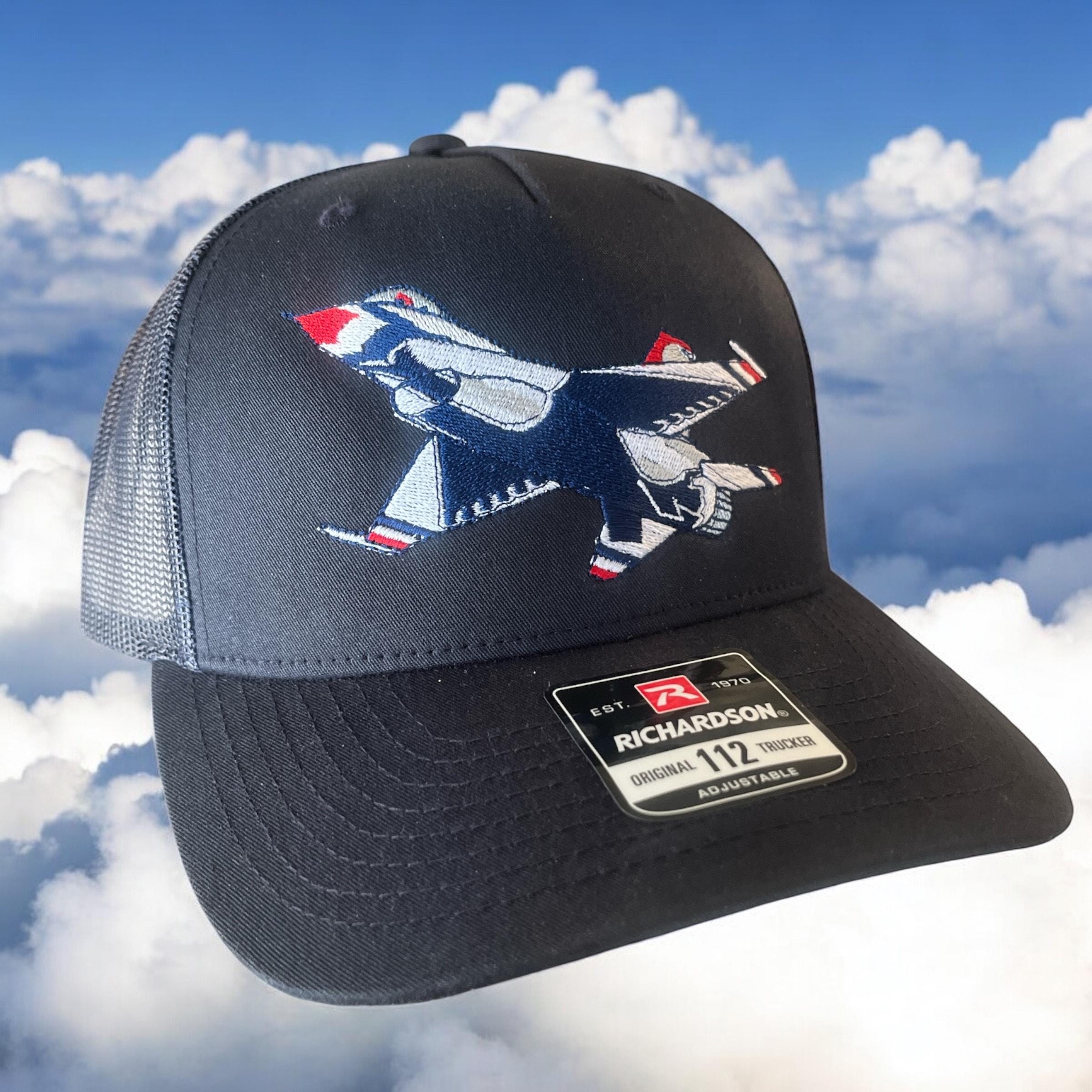 Thunderbirds F-16 Hat Richardson 112FP Cap Pre-curved United States Air ...
