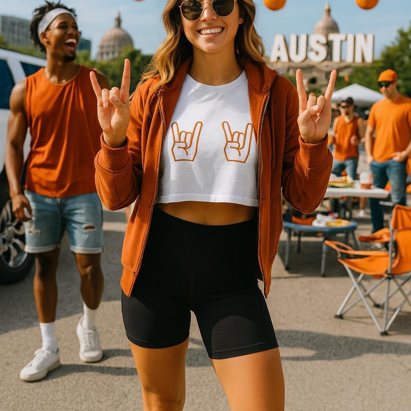 Longhorn Crop Shirt - Etsy