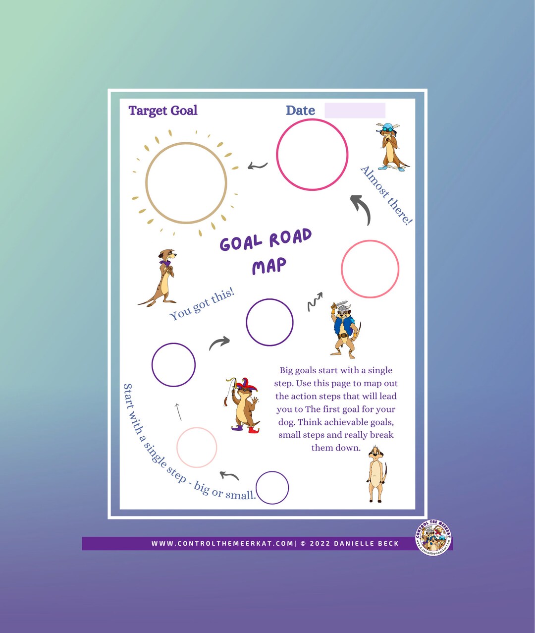 Goal Road Map Printable - Etsy