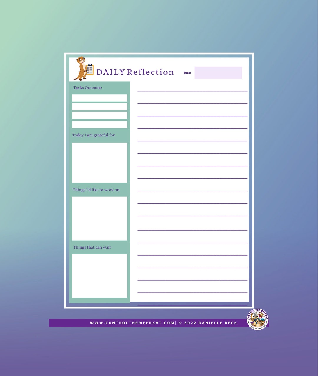 Daily Reflections Printable - Etsy