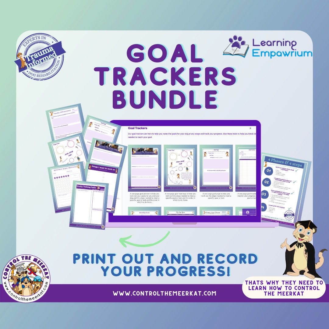 Goal Tracker Bundle Printables - Etsy