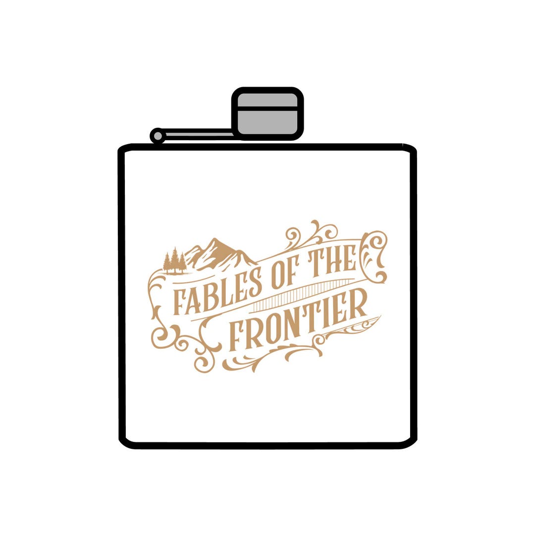 Stainless Steel Flask, Fables of the Frontier, Wild West LARP Western ...