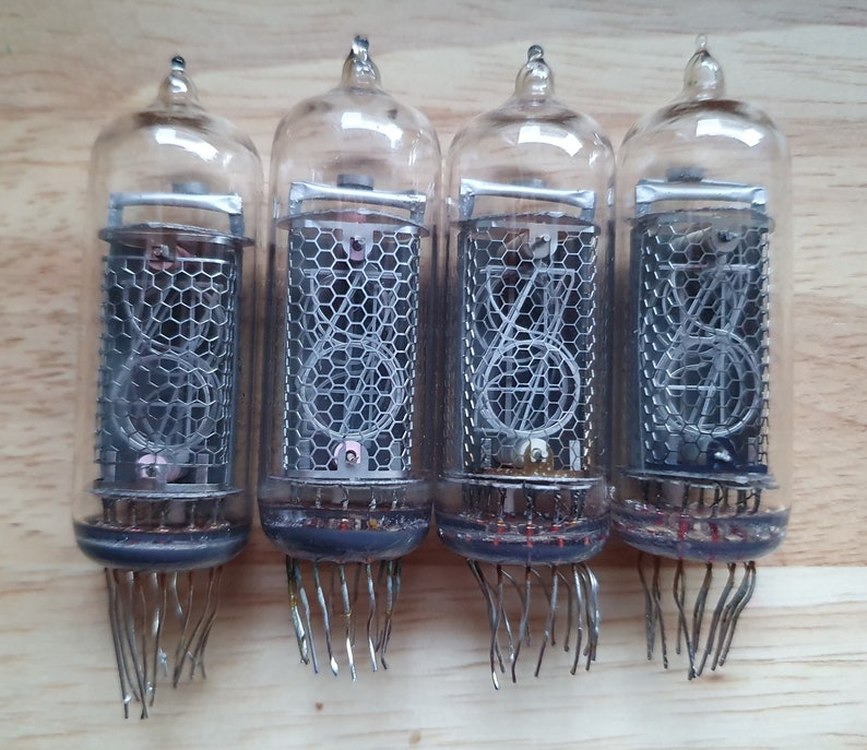 Lot of 4 In-14 Nixie Tubes. for Nixie Clock. Tested - Etsy