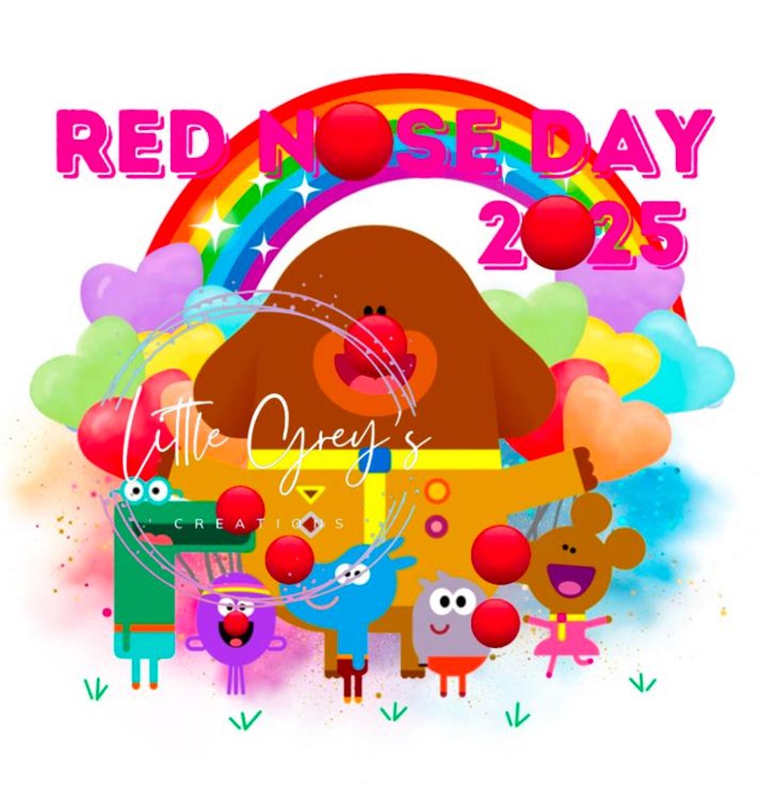 Red Nose Day Hey Duggee Digital Design - Etsy