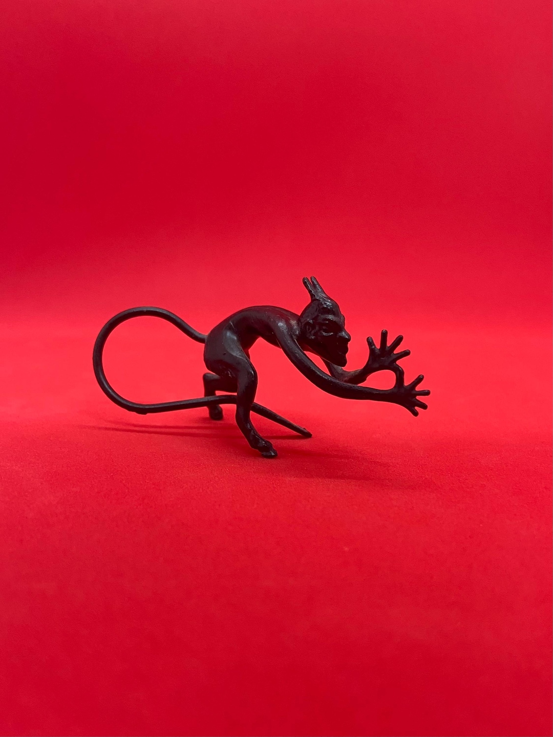 Vintage Kasli Cast Iron Devil Figurine – USSR Imp Sculpture – Rare ...