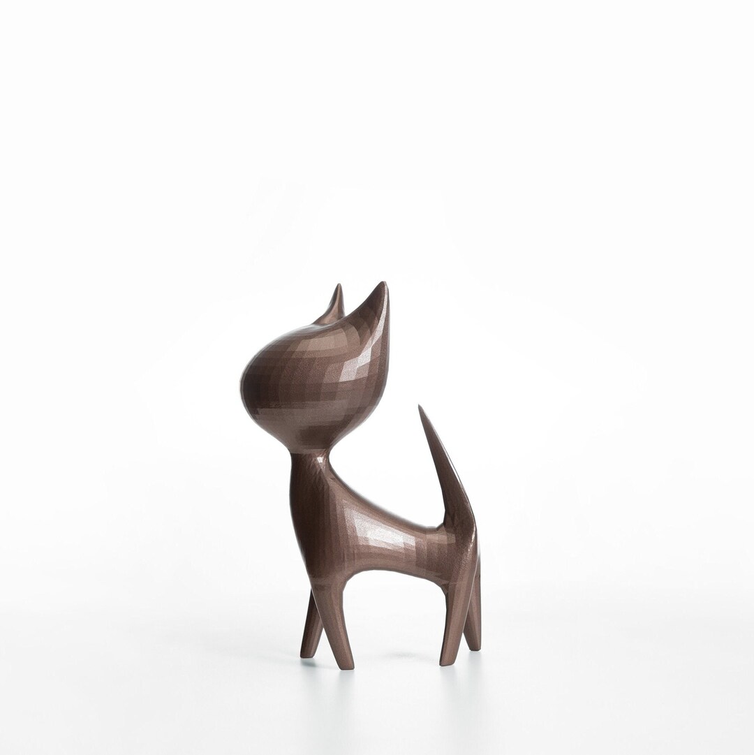 Stylish Modern Cat Statue Unique Decorative Figurine for Home & Office ...