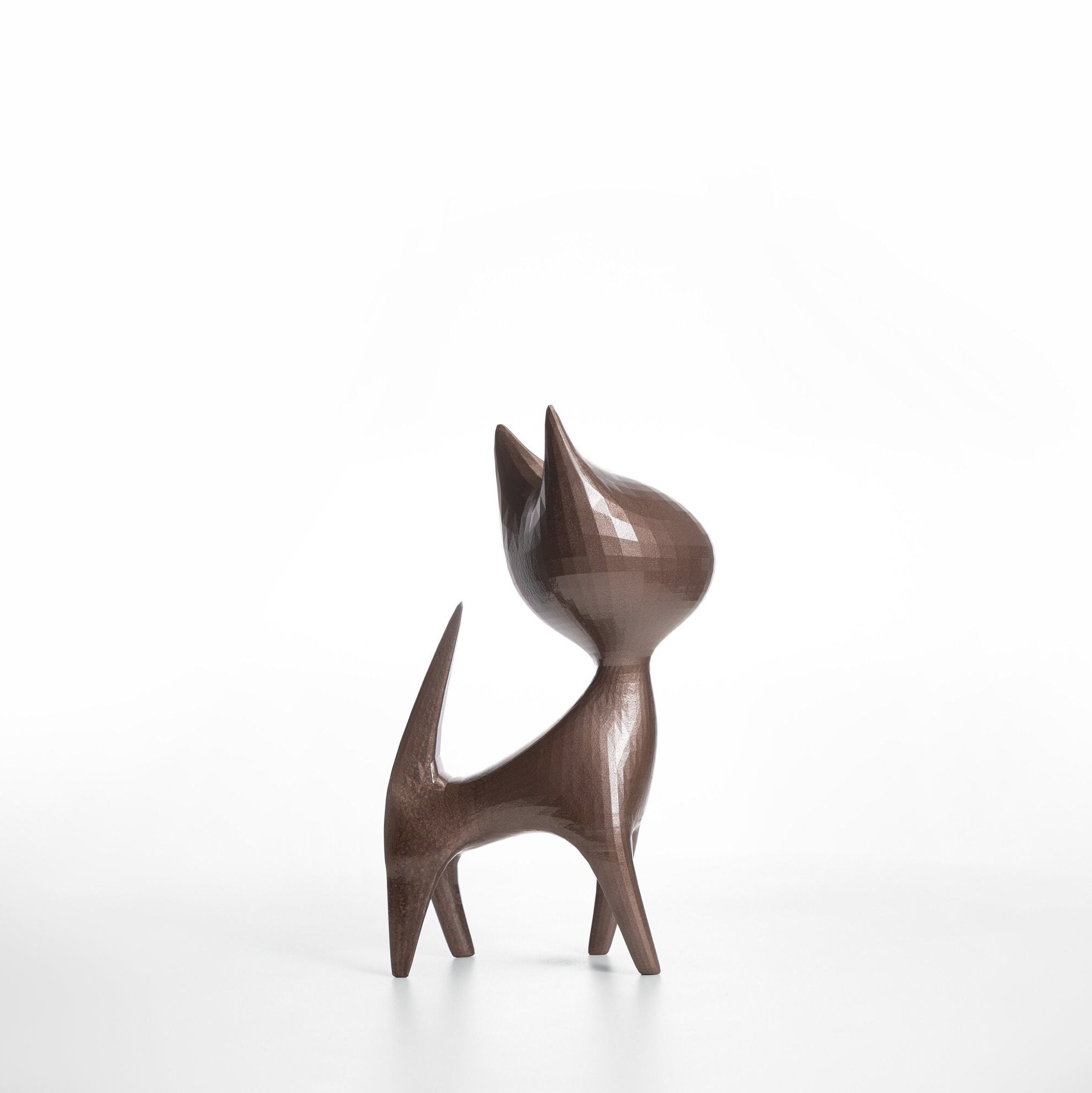 Stylish Modern Cat Statue Unique Decorative Figurine for Home & Office ...