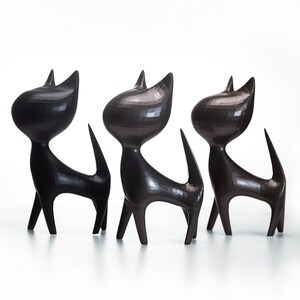 Stylish Modern Cat Statue Unique Decorative Figurine for Home & Office ...