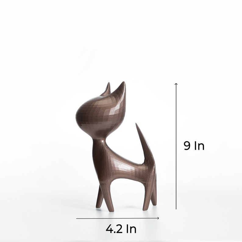 Stylish Modern Cat Statue Unique Decorative Figurine for - Etsy