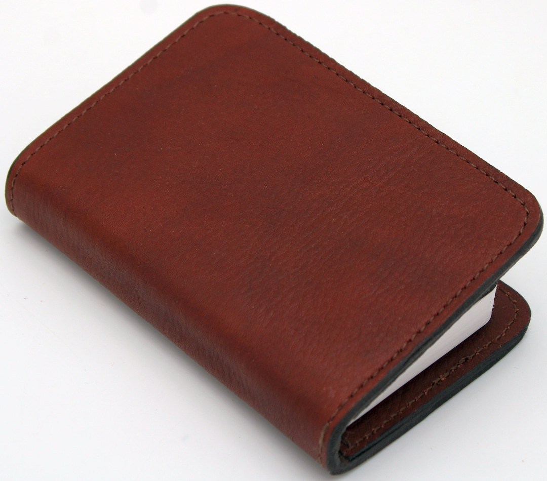 Brown Wildebeest Leather New Testament Wallet - Etsy
