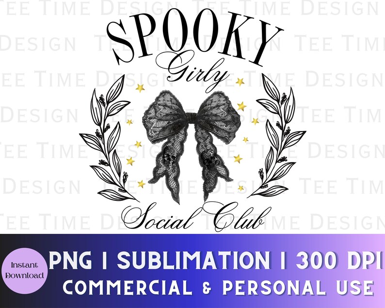 Spooky Girly Social Club PNG, Black Bow Png, Social Club PNG, Soft Girl ...