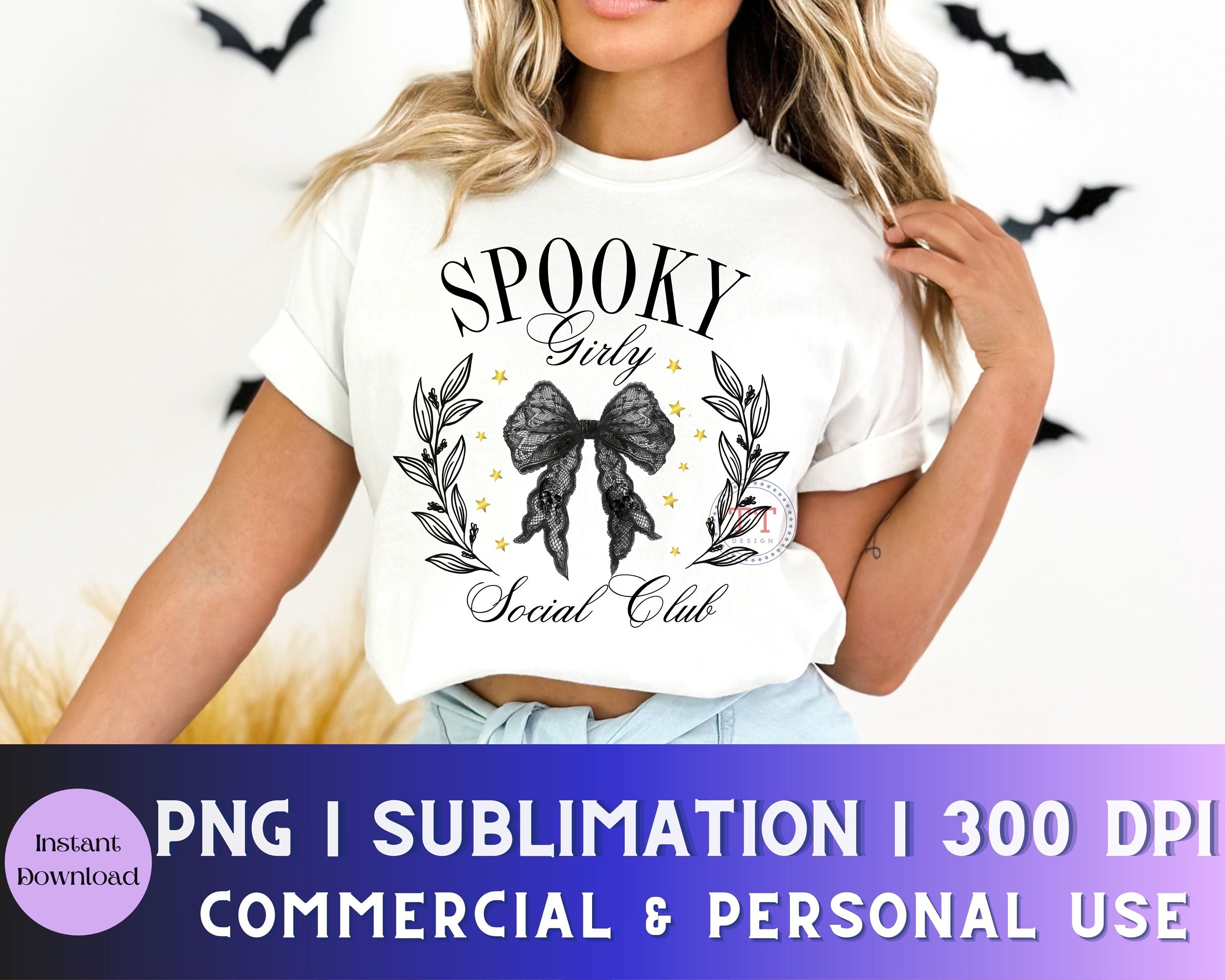 Spooky Girly Social Club PNG, Black Bow Png, Social Club PNG, Soft Girl ...