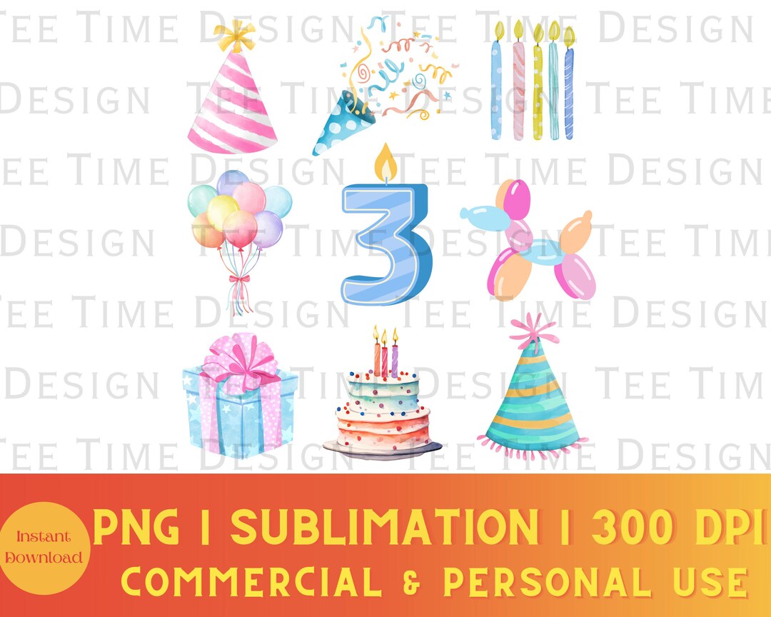 3rd Birthday Png, Trendy Png, Birthday Boy Png, Coquette Png, Three ...