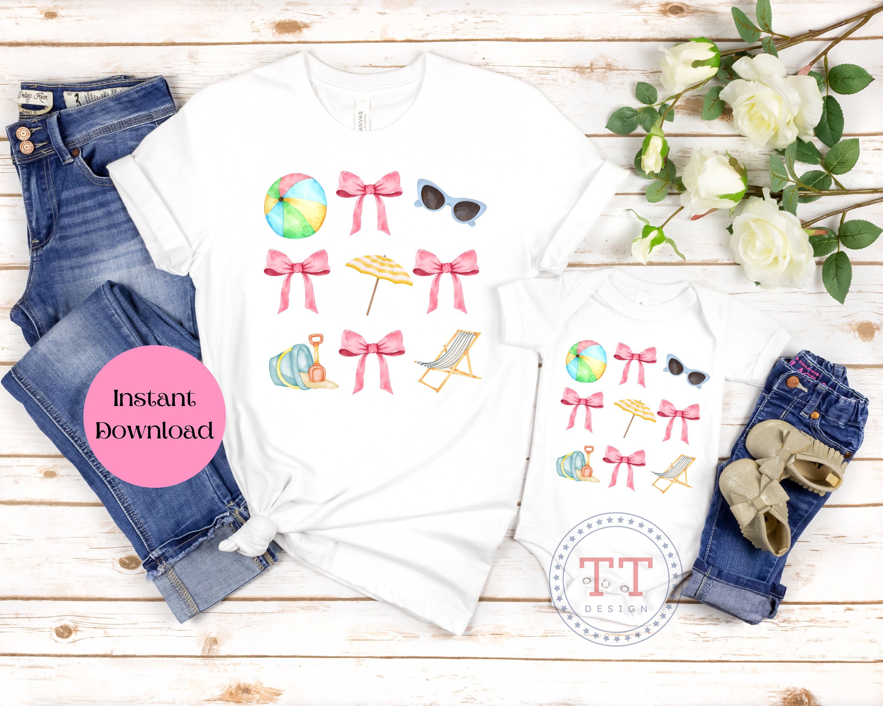 Coquette Summer PNG, Beach Png, Beach Babe Png, Preppy Summer Png ...