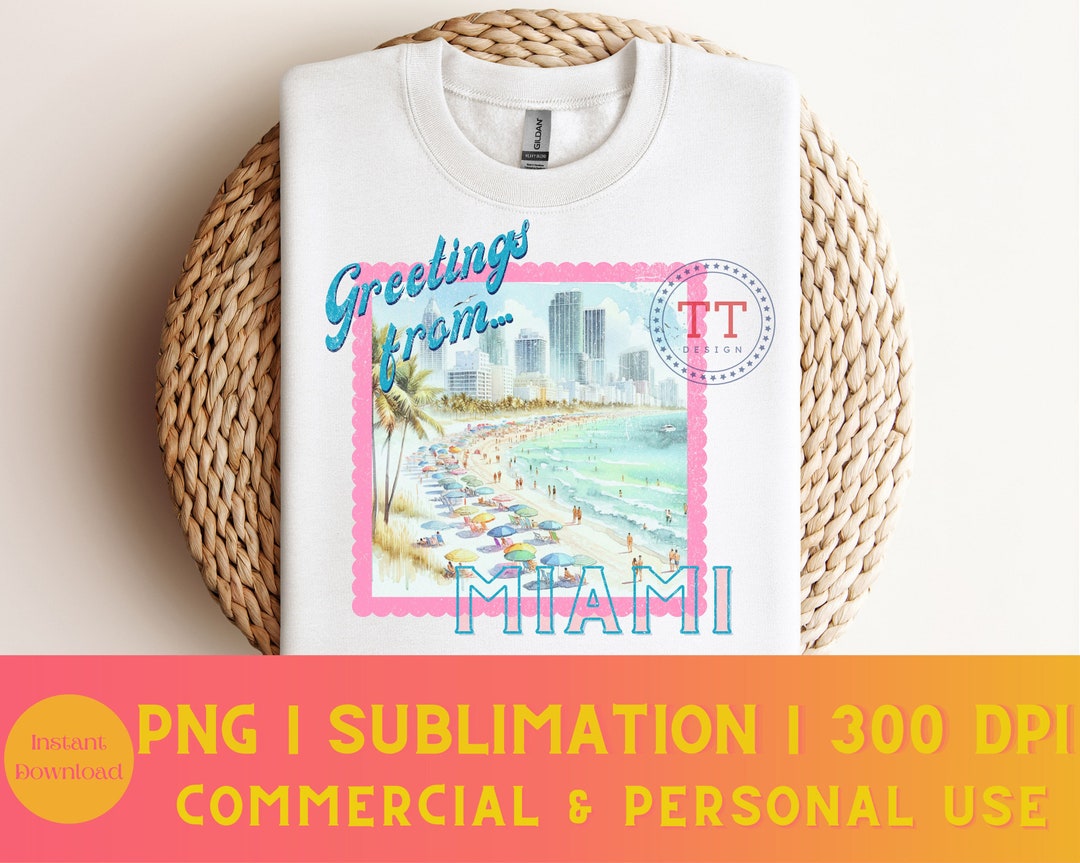 Greetings From Miami Png, Miami Florida Png, Destination Wedding ...