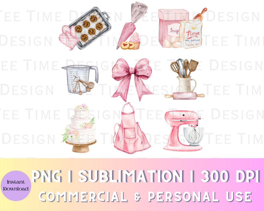 Baking Coquette PNG, Baker Png, Coquette Png, Gift for Baker, Aesthetic ...