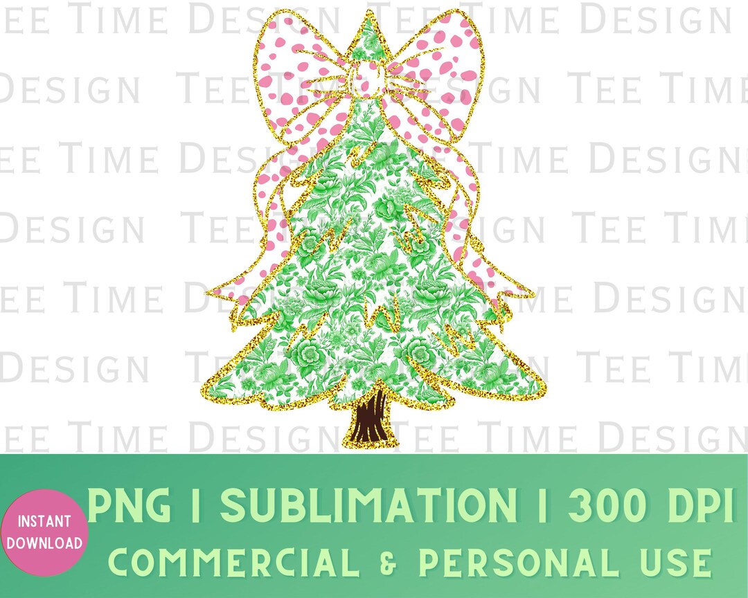 Chinoiserie Christmas Tree PNG, Pastel Green Toile Christmas Tree Png ...