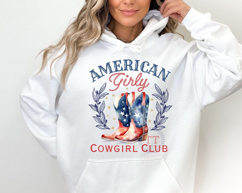American Girly Cowboy Boots PNG, Coquette 4th of July Png, Social Club ...