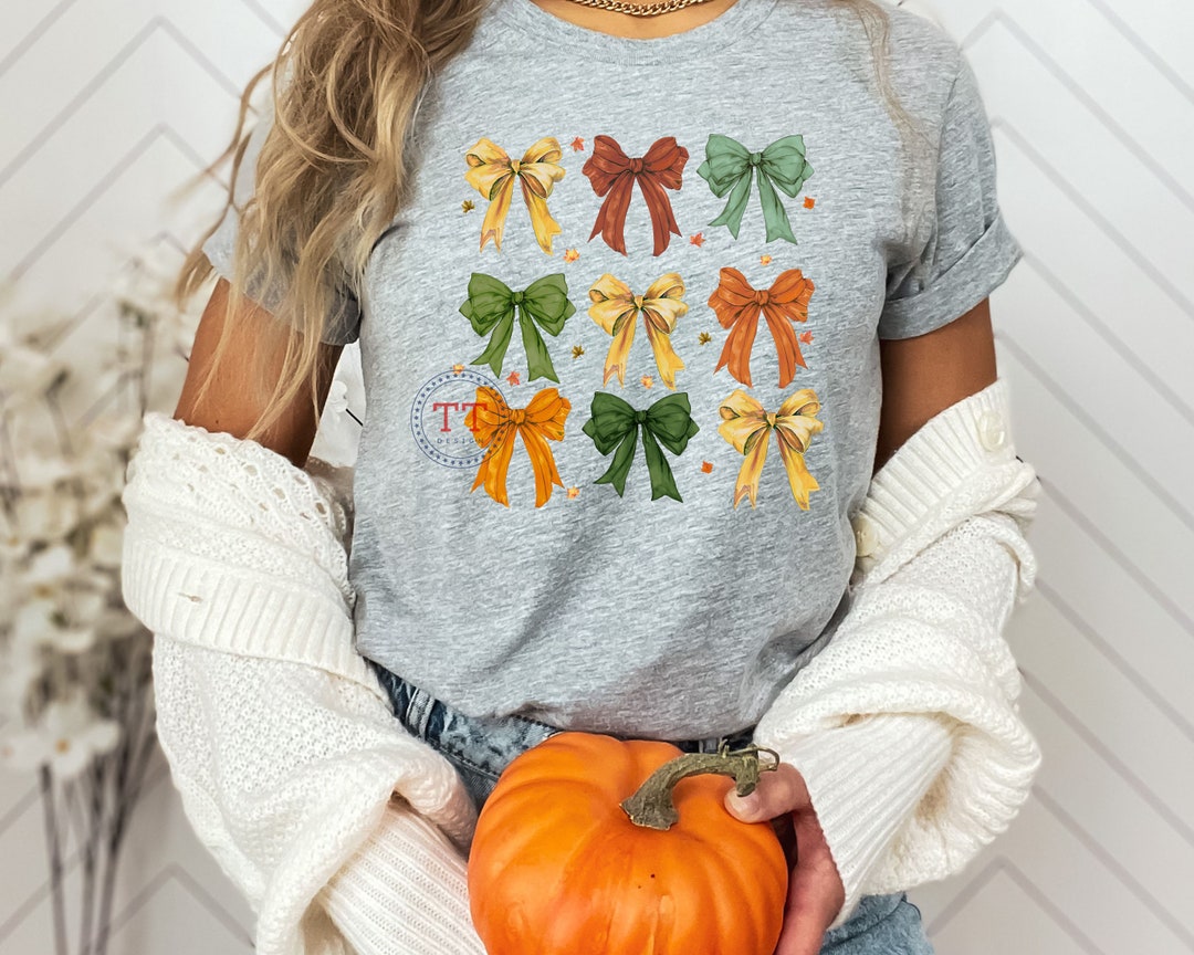 Coquette Fall Bows PNG, Fall Png, Coquette Png, Autumn Png, Aesthetic ...