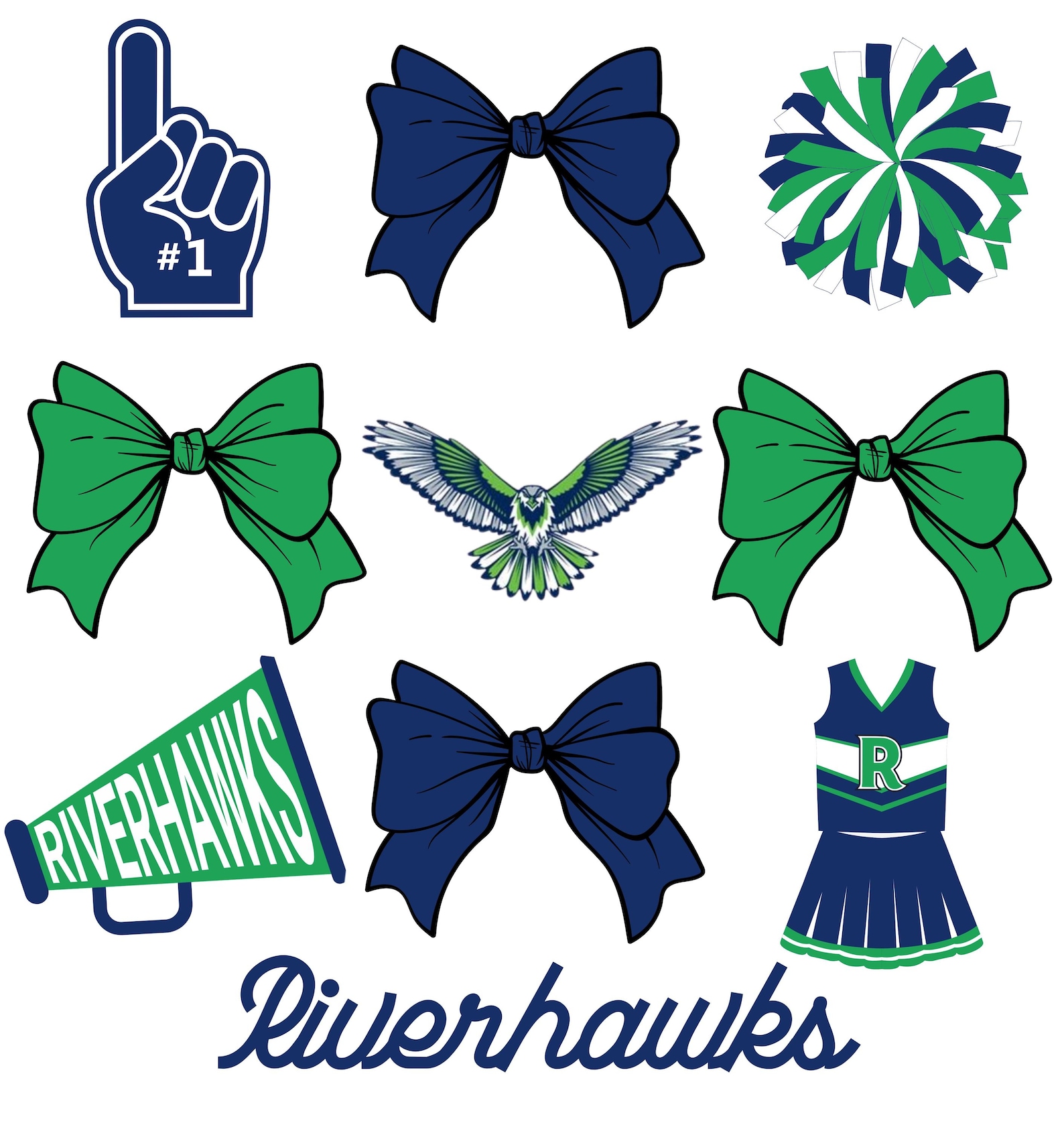 Custom Cheer Coquette PNG, College Coquette Sports Cheerleading 3X3 ...