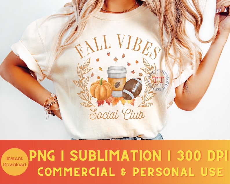 Fall Png, Social Club PNG, Pumpkin Spice Png, Football PNG, Soft Girl ...