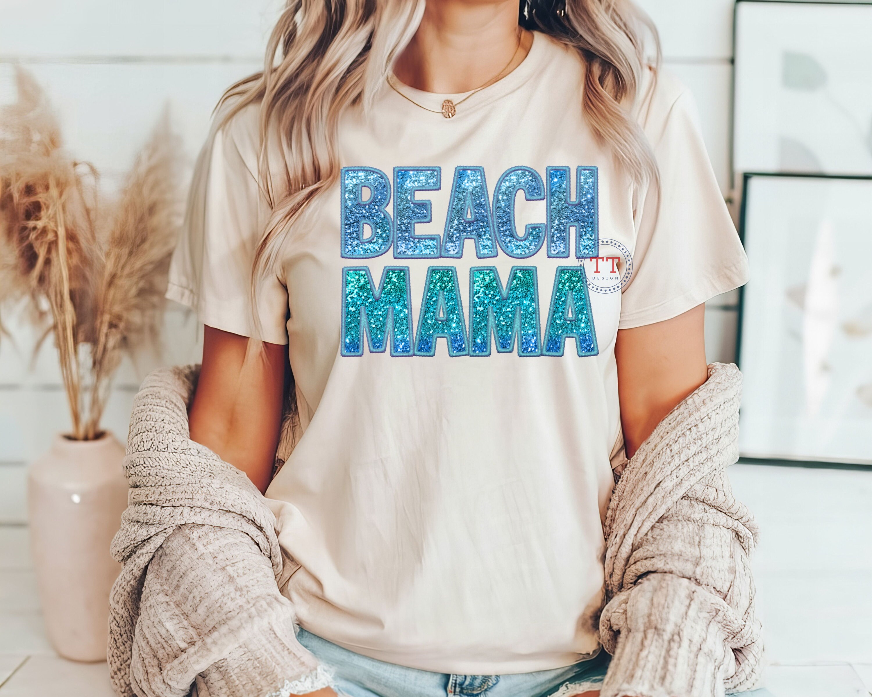 Beach Mama Faux Sequin PNG, Summer Mom Design (digital Download) - Etsy