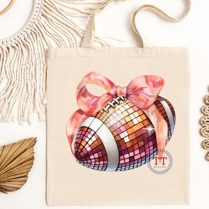 Disco Football PNG, Coquette Bow Png, Football Coquette Png, Sports ...