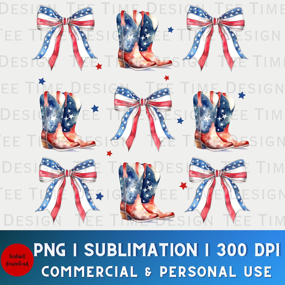 Coquette 4th of July PNG, Coquette Western, Patriotic Png, America Png ...