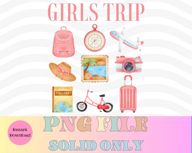 Girls Trip PNG, Summer Vacation Clipart (digital Download) - Etsy