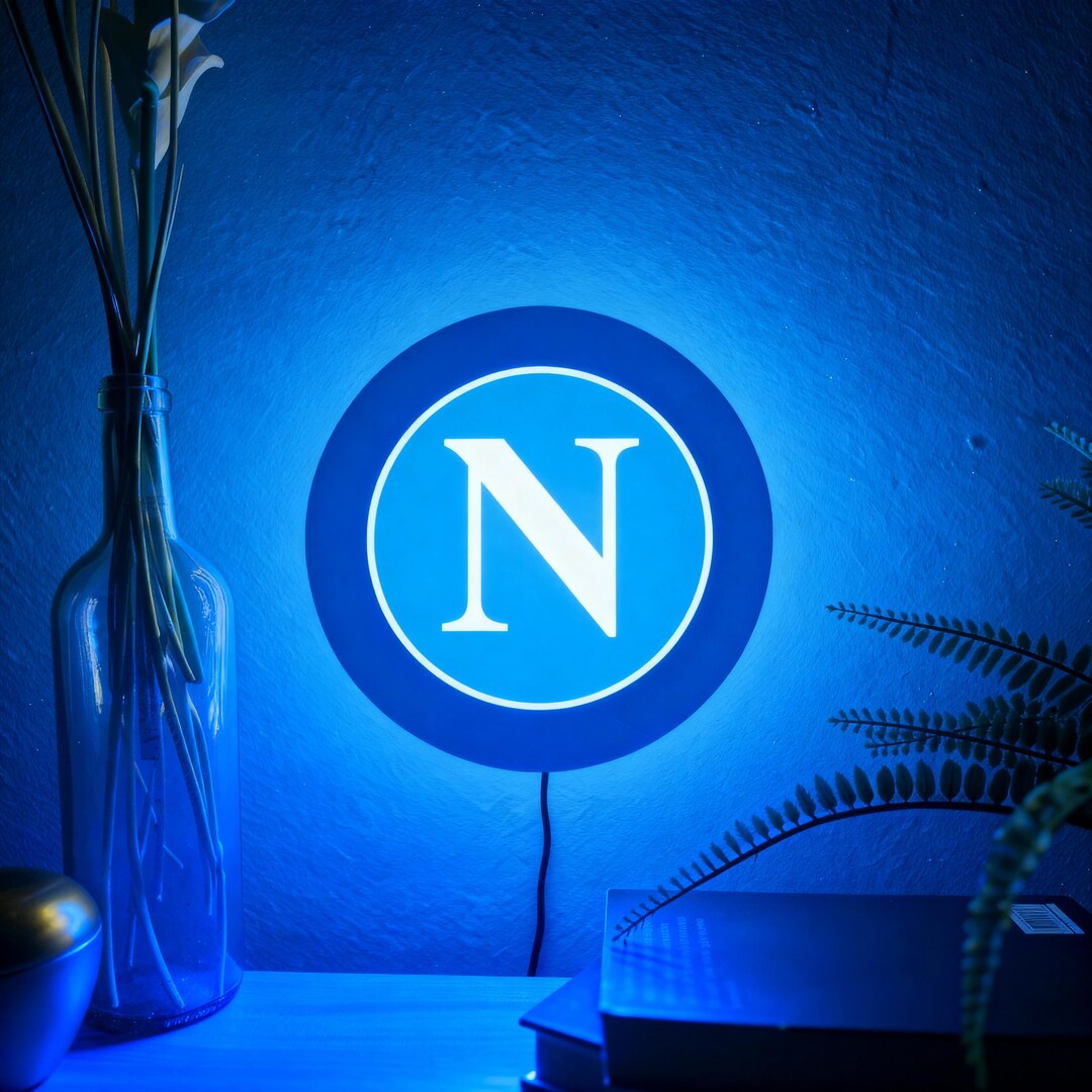 Napoli FC Logo LED Lamp (historical Logo) – USB Football Lightbox / LED ...