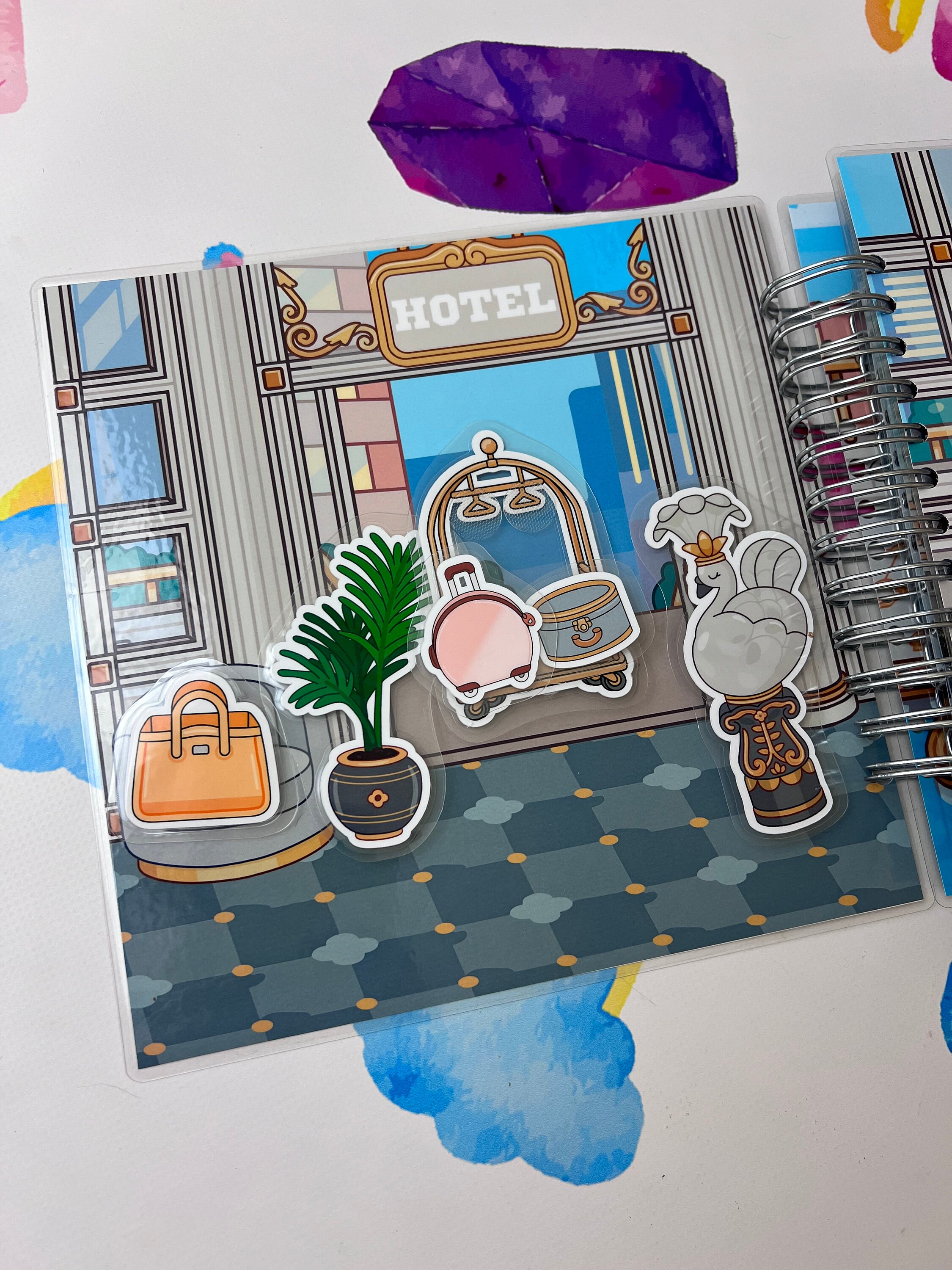 Toca Boca Life Hotel, Busybook, Smartbook, Paper House - Etsy