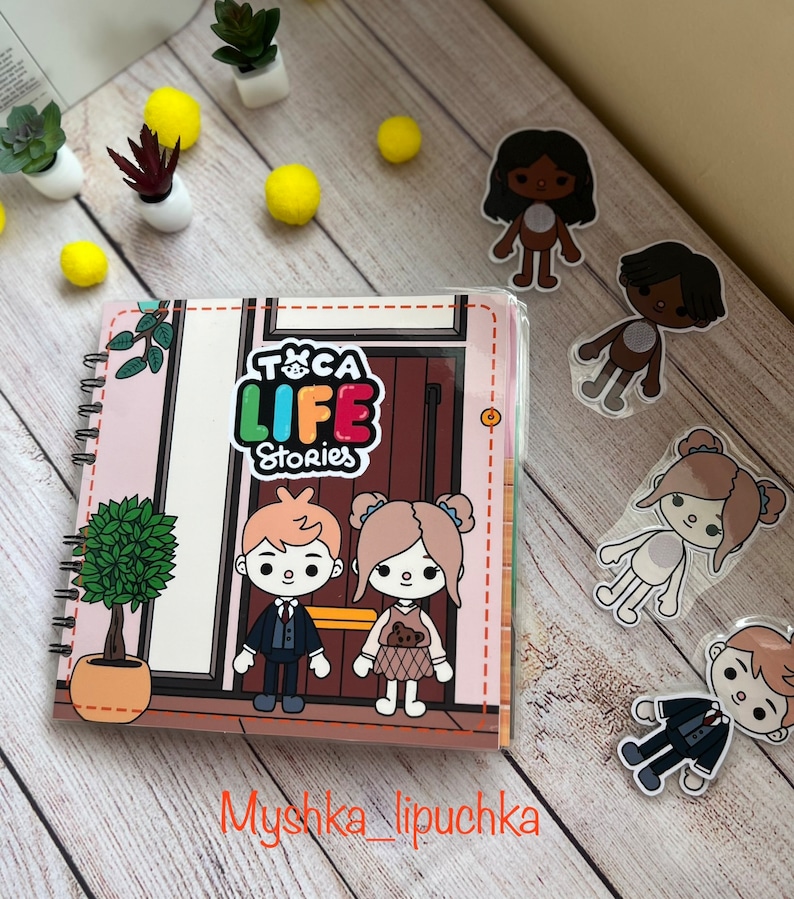 Busy Book Toca Boca Life Stories - House, Paper Dolls, Toddler ...