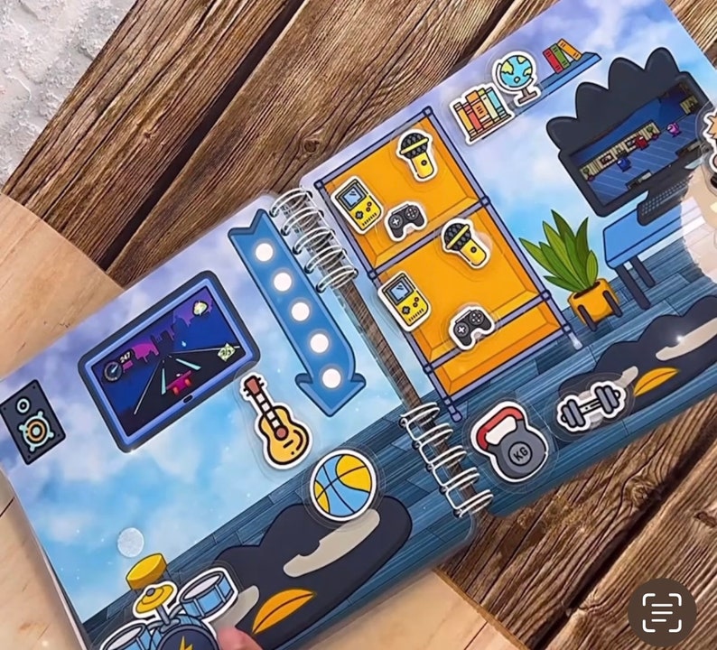 Toca Boca Life Paper Busy Book for Boys, Toddler Busy Book, Fully ...