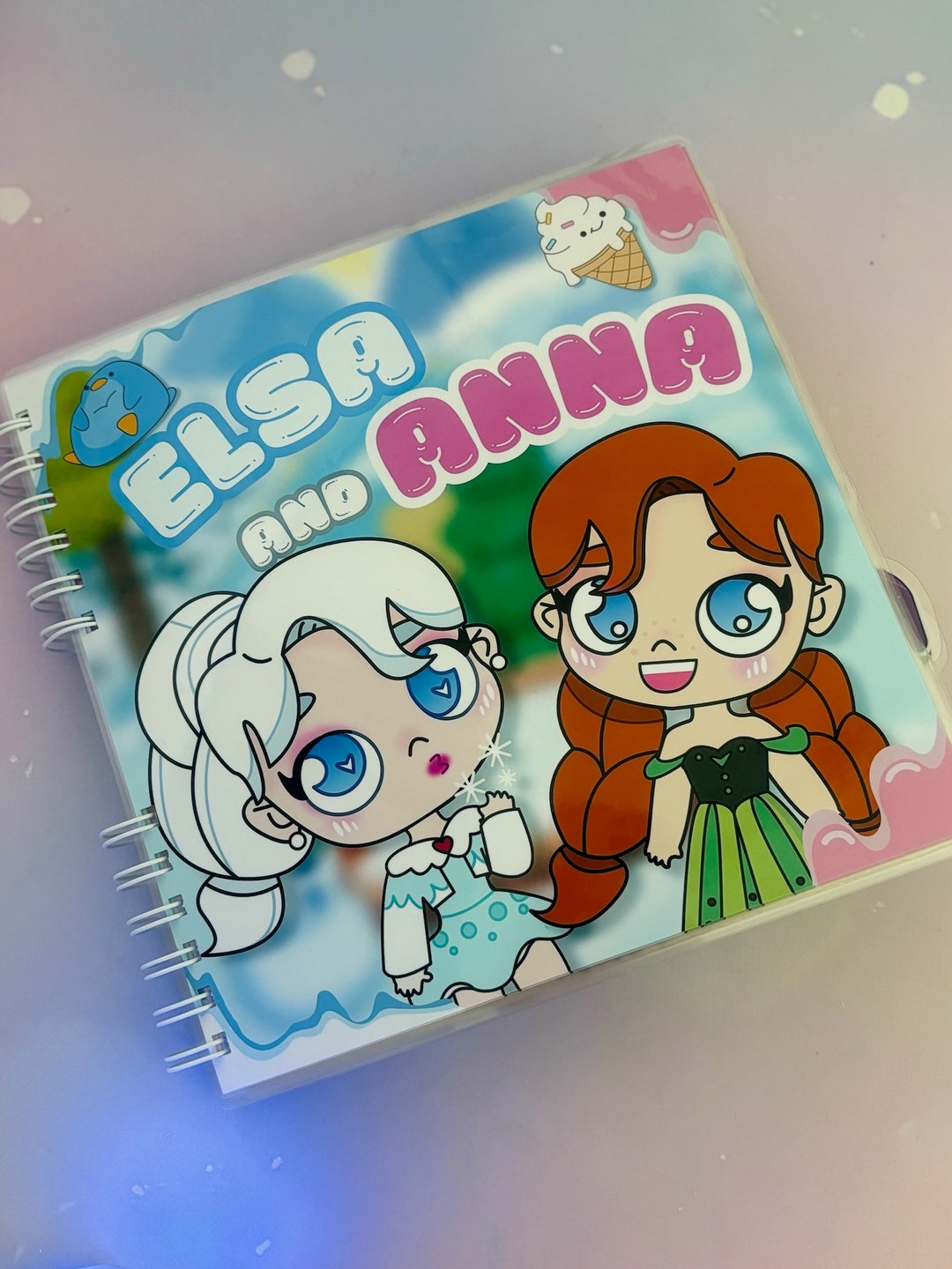 Busy Book Elsa Anna House, Paper Dolls, Fully Assembled, Fun Quiet Book ...