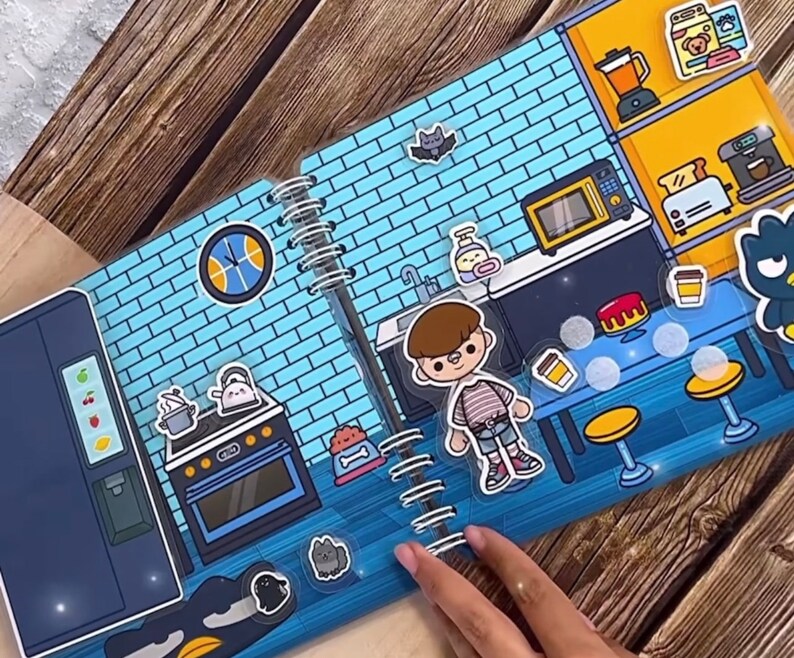 Toca Boca Life - Paper Busy Book for Boys, Toddler Busy Book, Fully ...