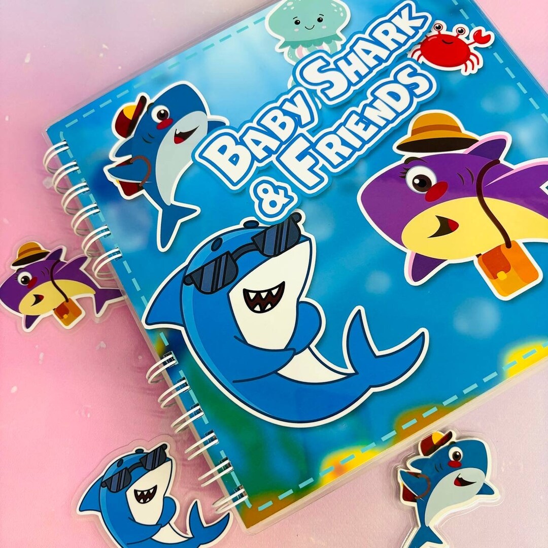 Baby Shark - Toddler Busy Book, First Learning Binder, Fun Quiet Book ...