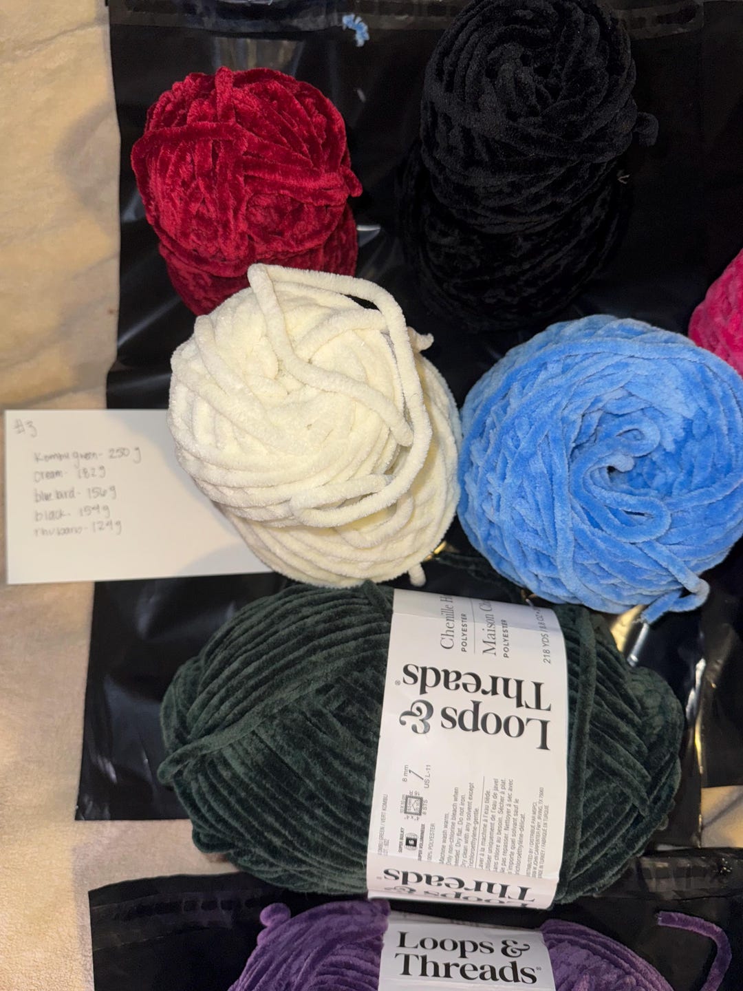 Sweet Snuggles Lite/chenille Home Slim Yarn Bundle 3 - Etsy