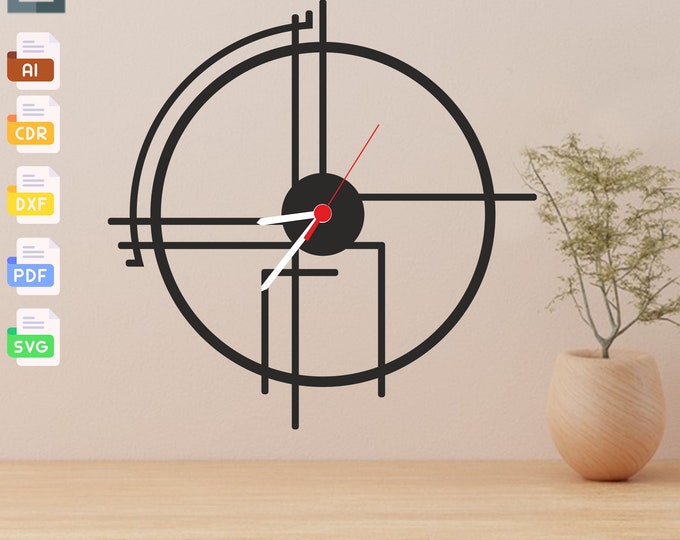 Duck Hunter Clock Laser Cut Files SVG File Vector File Ai Cdr Dxf ...