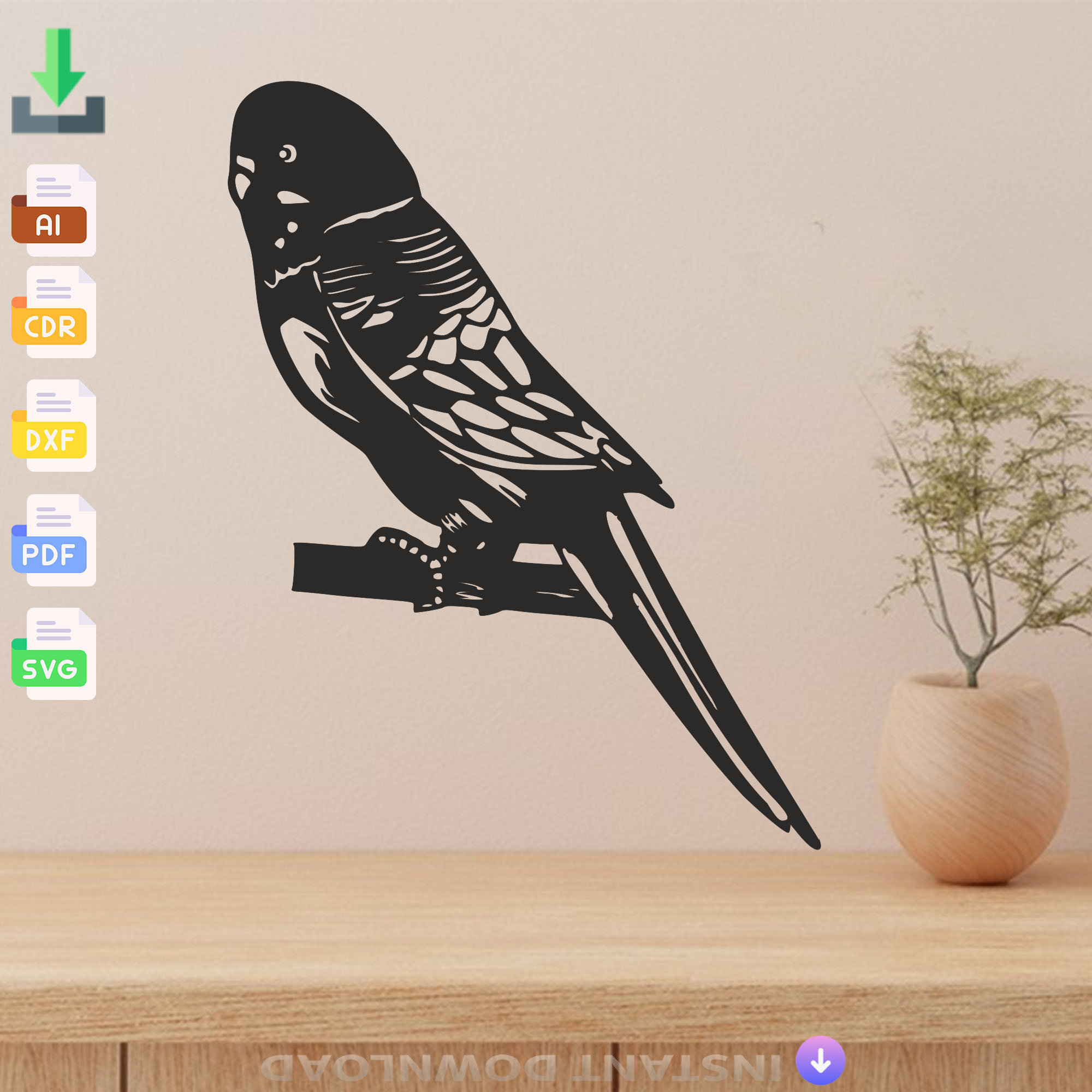 Parrot Metal Bird Svg Dxf Files for Cnc Laser Plasma Cricut - Etsy Canada