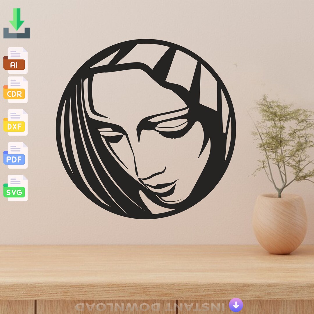 Wall Decoration Virgin Mary Panel Svg, Laser Cut, Svg,dxf,glowforge CNC ...