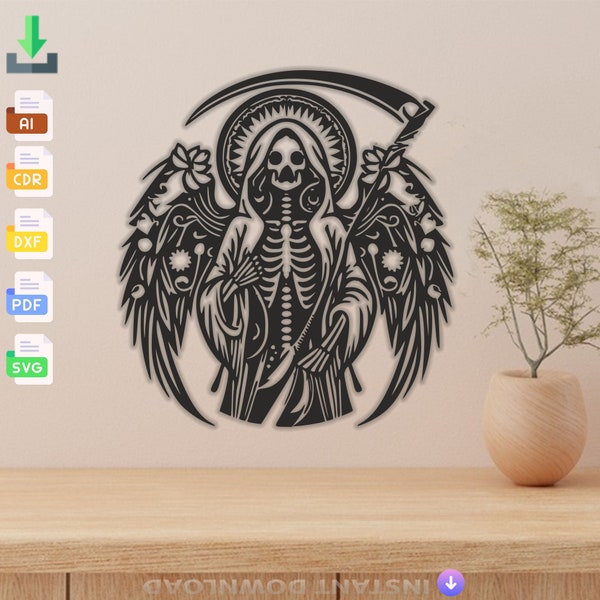 Santa Muerte Svg - Etsy