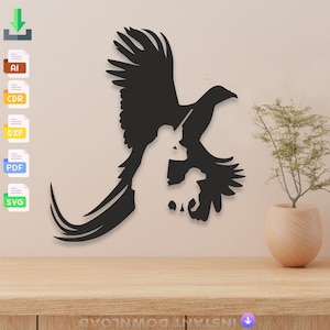 Pheasant Hunter Laser Cut File: SVG DXF Vector Template (digital ...