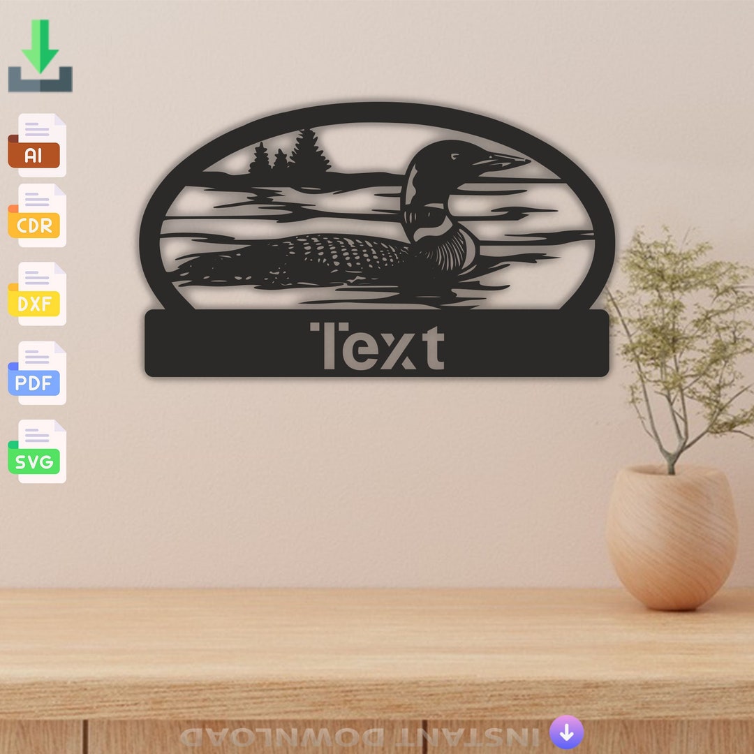 Custom Custom Duck Hunting Metal Sign Laser Cut Svg Dxf Files Wall ...