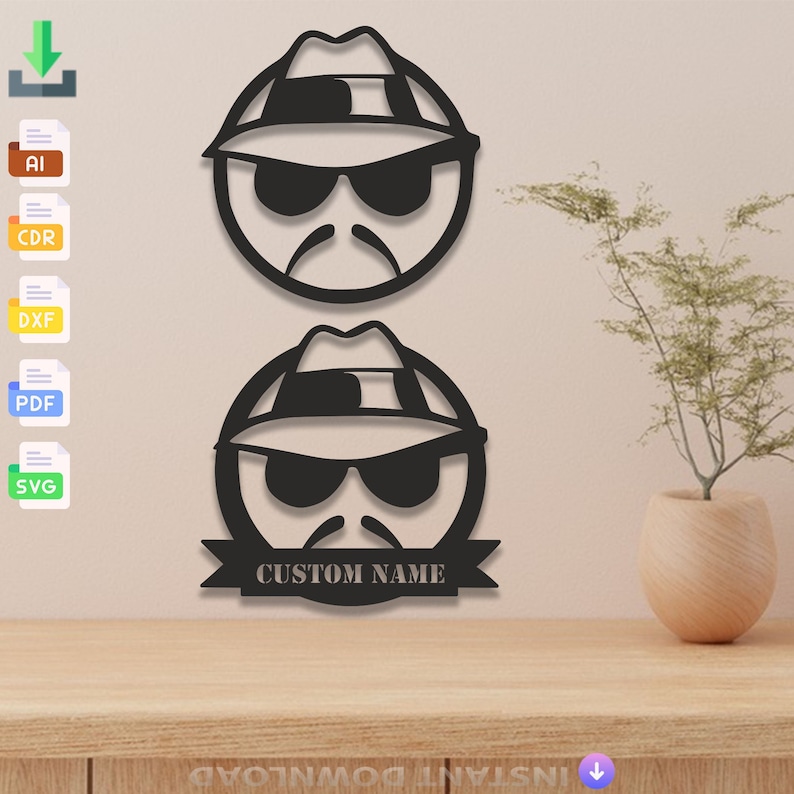 Custom Lowrider Design Laser Cut Svg Dxf Files Wall Sticker - Etsy