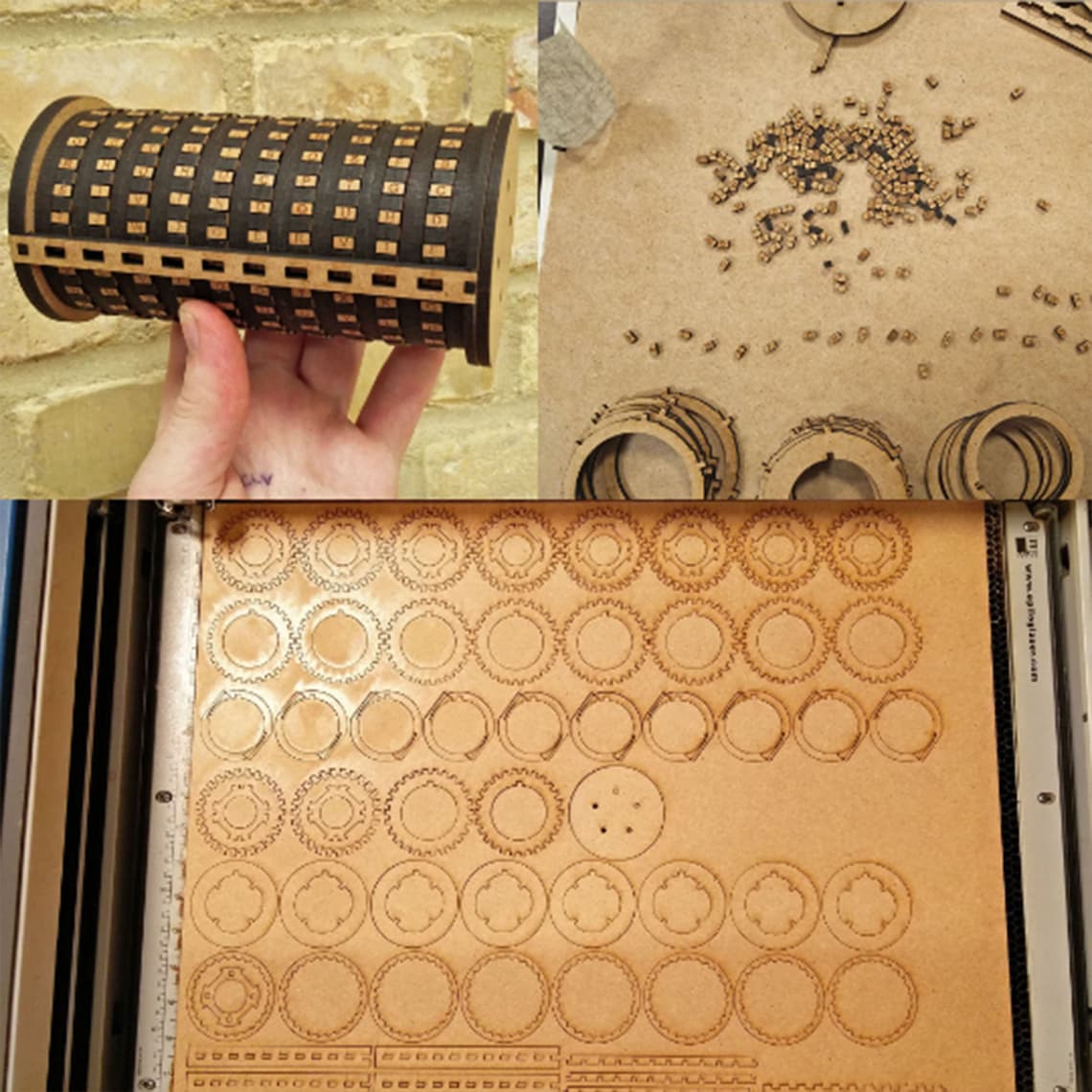 Cryptex Box, Secret Storage, Lock Box,laser Cut Dxf Glowforge Svg File ...