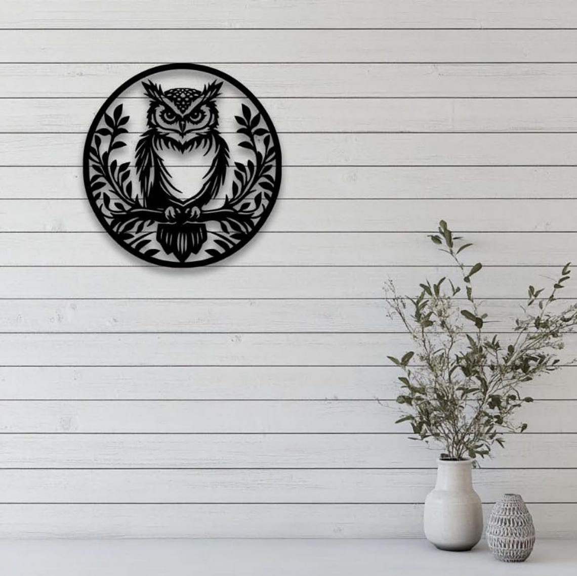 Laser Cut Owl Tree Decoration: SVG DXF Vector Files (digital Download ...