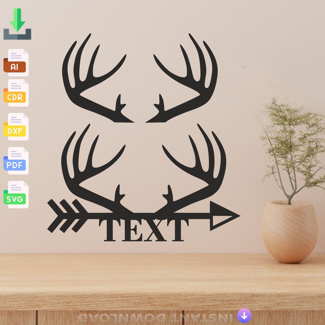 Deer Horn Arrow SVG File: Laser Cut CNC Design (digital Download) - Etsy