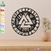 Viking Compass Svg , Metal Wall Decor and Art We King, Vegvisir Metal ...