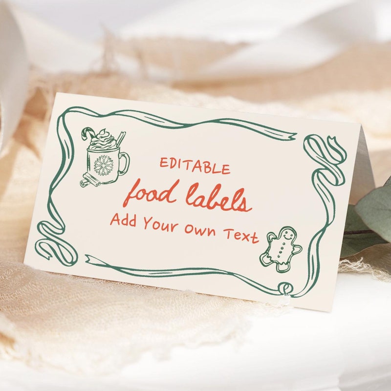 Food Name Tags for Buffet - Etsy